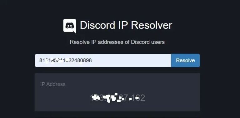 Discord Resolver | IP Grabber, IP Puller & User ID Lookup